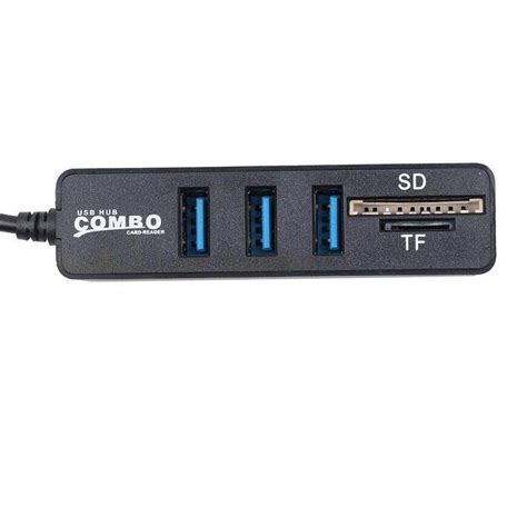 Usb Hub Combo 2 0 3 Ports Card Reader High Speed Multi Usb Splitter Hub