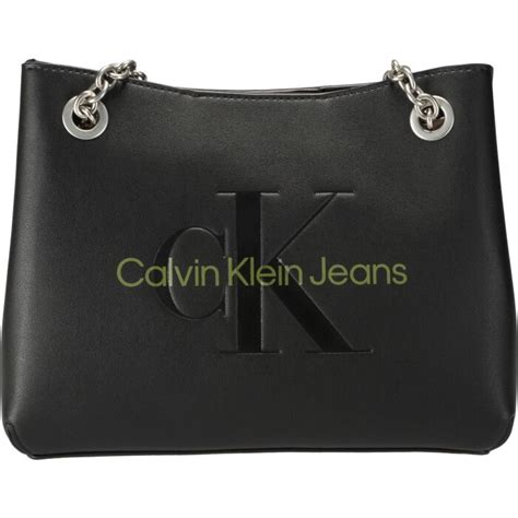 Calvin Klein Sculpted Shoulder Bag24 Mono Womens Handbag Black