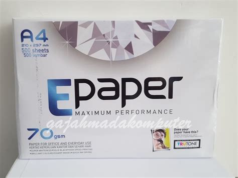 Jual Kertas Hvs A4 70 Gr 70 Gsm 70gsm 70gram Epaper Kota Surabaya