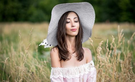 Women Maxim Romanov Women Outdoors Closed Eyes Arina Women With