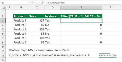 How To Use Boolean Logic In Excel Excel Bootcamp