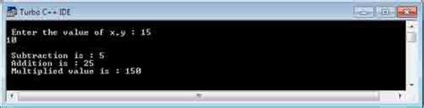 write a c program to add subtract and multiply two