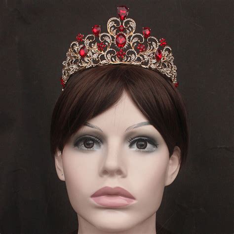 7 3cm Tall 7 Colors Heart Crystal Wedding Bridal Queen Princess Prom