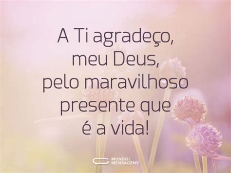 Agradeço A Deus Pela Minha Vida Mundo Das Mensagens