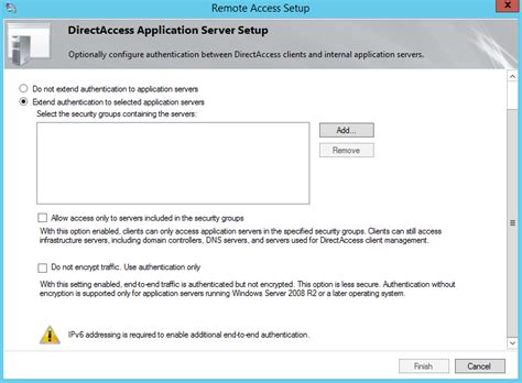 installing and configuring directaccess in windows server