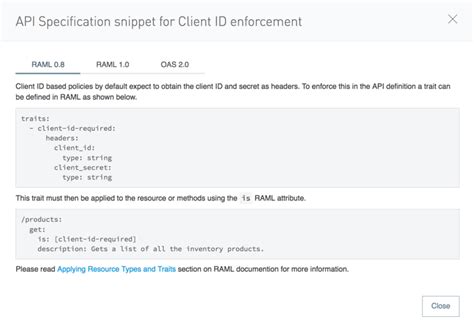 traits and policies concepts of raml oas based apis mulesoft documentation