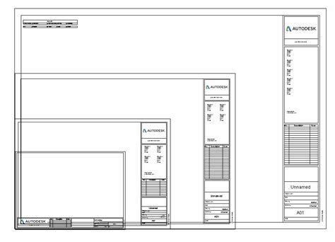 Autocad Template Title Block Sheet Cad Block Layout F