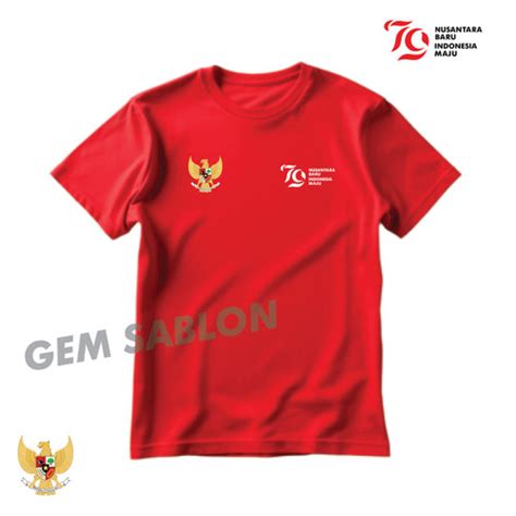 Jual Kaos Unisex T Shirt Hut Ri 79 Nusantara Baru Indonesia Maju