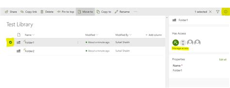 sharepoint online how to set permissions on folder level on a