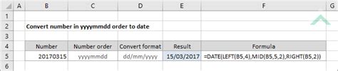 convert number in yyyymmdd order to date excel vba