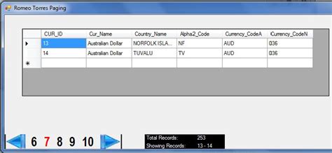 datagridview paging pagination free source code projects and tutorials