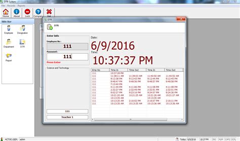 daily time record system free download complete source code
