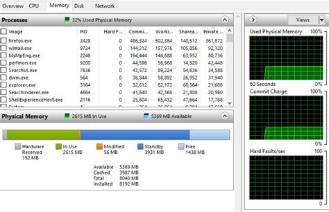 windows 10 high memory usage not shown in task manager solutions