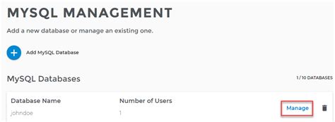 using mysql ipage