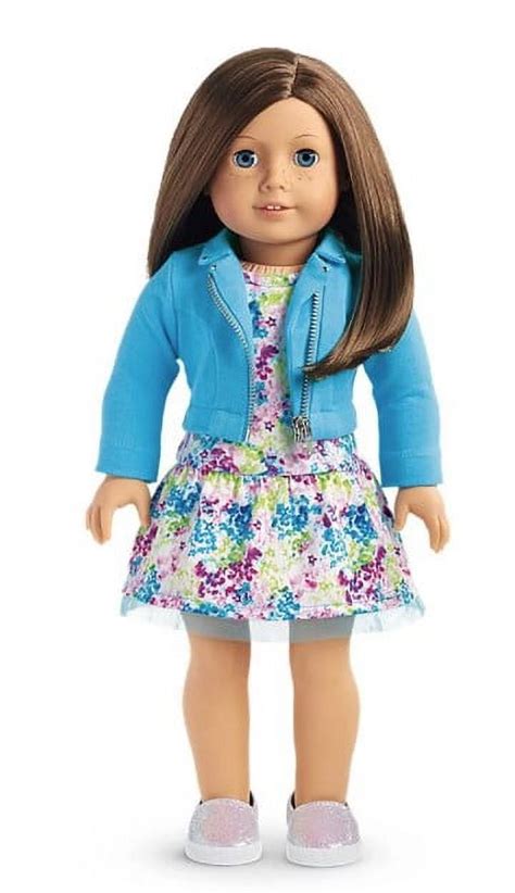 American Girl Truly Me Doll 23 18 Inch With Dark Brown Hair Blue