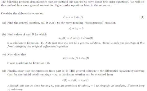 solved the following problem demonstrates another method one