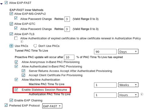 understanding eap fast and chaining implementations on anyconnect nam