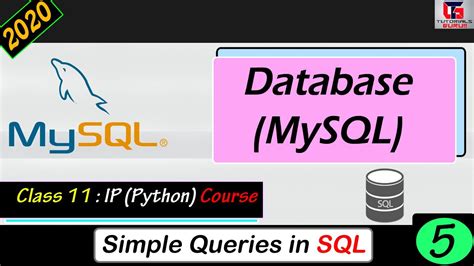 mysql tutorial 5 database management for beginners class 11