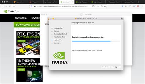 how to set up macs with cuda for tensorflow and pytorch machine