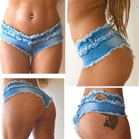 B Cute String Hotpants Micro Sexy Pants Mini Tanga Jeans S 34