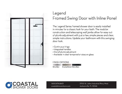 Brochures Coastal Shower Doors