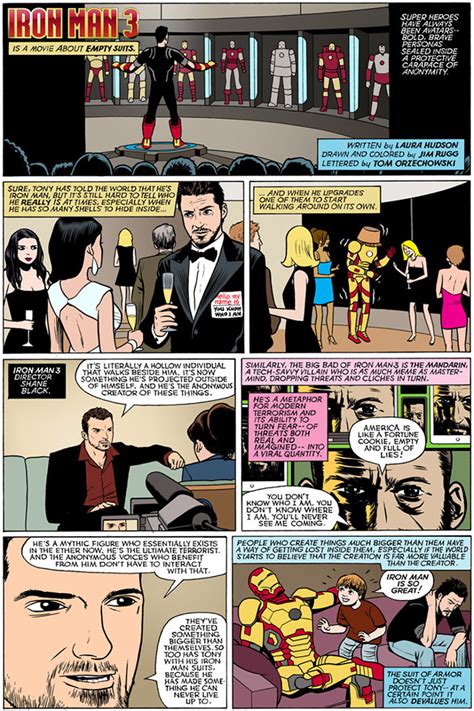 iron man 3 movie review in the form of a comic