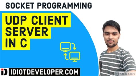 udp client server program in c socket programming youtube