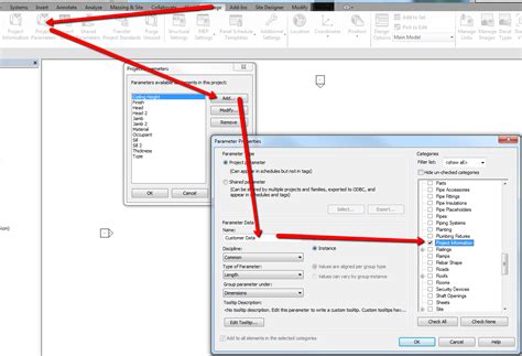 how to add parameters for projects in revit revit products