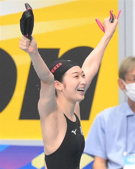 池江璃花子 50m自由形で優勝 25秒20「やったー！」日本学生選手権 スポーツ デイリースポーツ Online