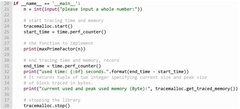 find maximum prime factor of a number by using python algorithm