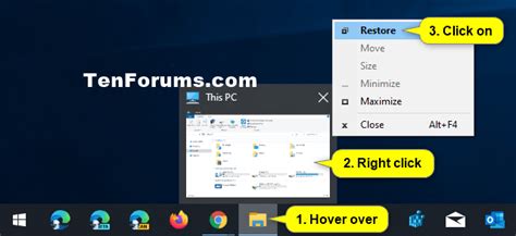 how to minimize and restore app window in windows 10 tutorials