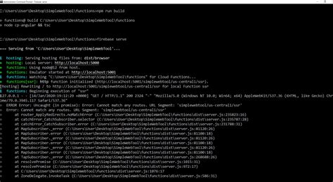 firebase error uncaught in promise cannot match any