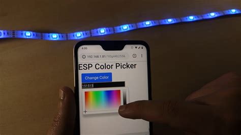 esp32 esp8266 rgb led strip with color picker web server embedgyan blogs