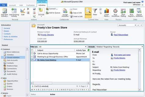 activities preview pane on any dynamics crm 2011 entity magnetism