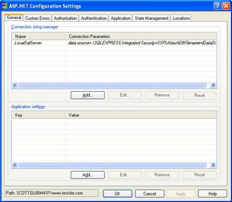 scottgu s blog configuring asp 2 0 application services to use