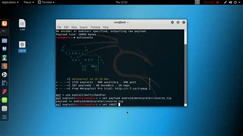 hack android phone using kali linux 2018 new trick youtube