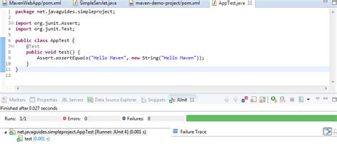 how to create a simple maven project in eclipse