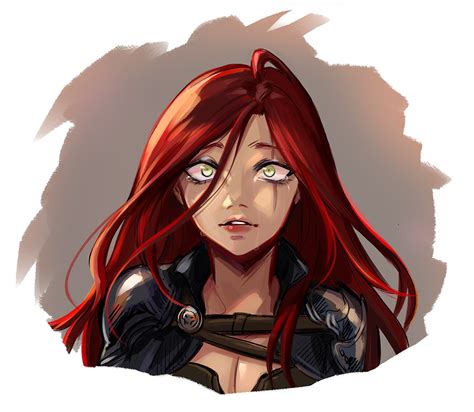 Katarina Fan Art White Hair