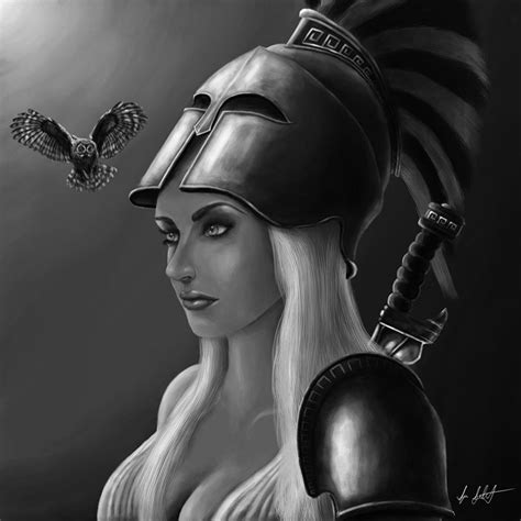 Athena The Greek Goddess Drawings