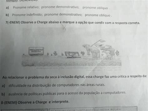 Observe A Charge Abaixo E Marque A Opção Que Condiz Com A Resposta
