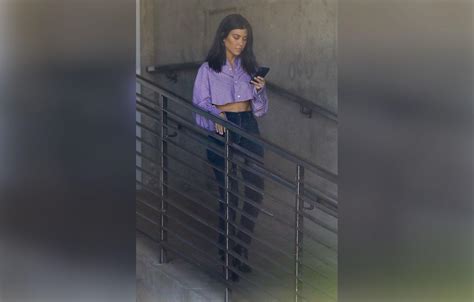 Kourtney Kardashian Shows Abs In Tiny Crop Top See Photos