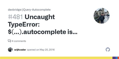 uncaught typeerror autocomplete is not a function · issue 481