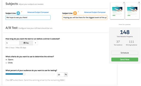 test and send an email in pardot lightning app unit salesforce
