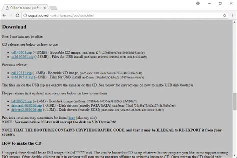 offline nt password and registry editor free download and how