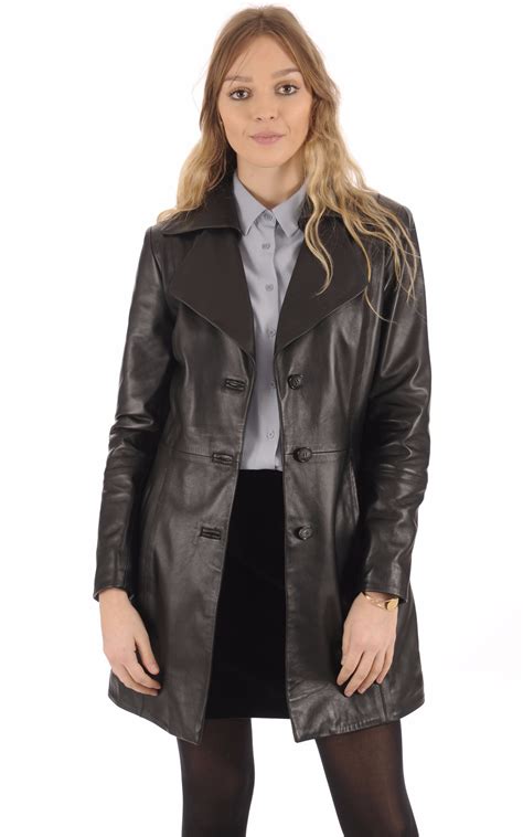 Veste Longue Agneau Noire La Canadienne La Canadienne Vestes Et 3 4
