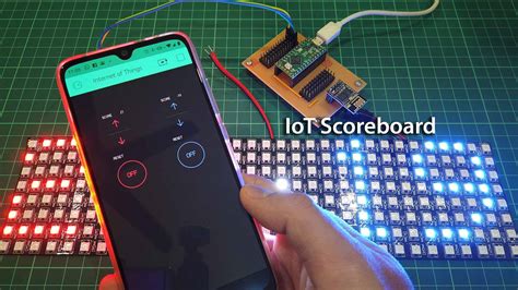 iot scoreboard using teensy and esp8266 with blynk app iot scoreboard