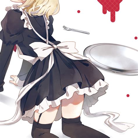 The Big Imageboard Tbib 1girl All Fours Alternate Costume Apron