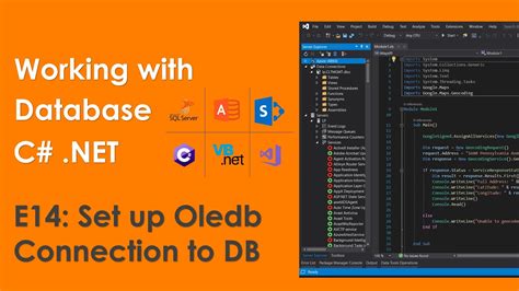set up oledb connection to database oledb c e014 youtube