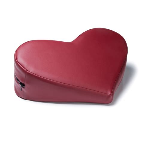 heart wedge sex pillow faux leather