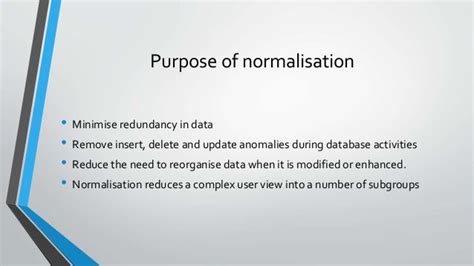 normalization in dbms